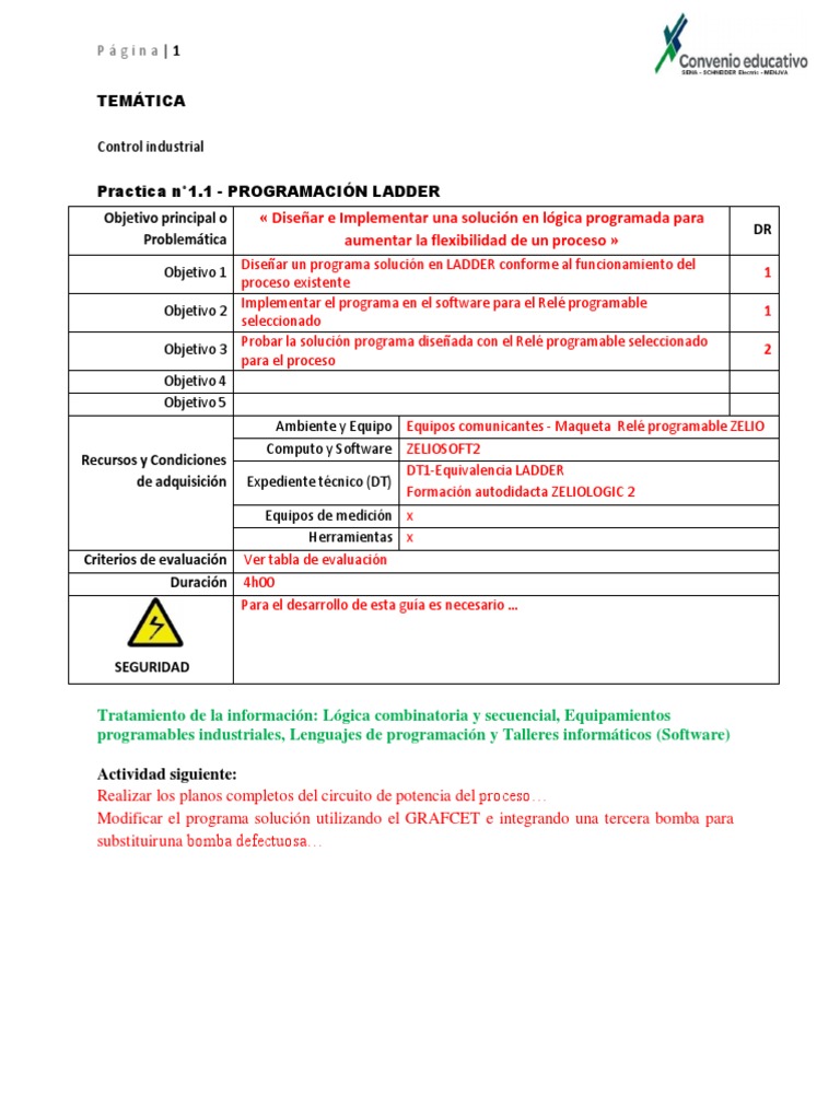 Guia 1-LADDER - VF | PDF | Relé | Programa de computadora