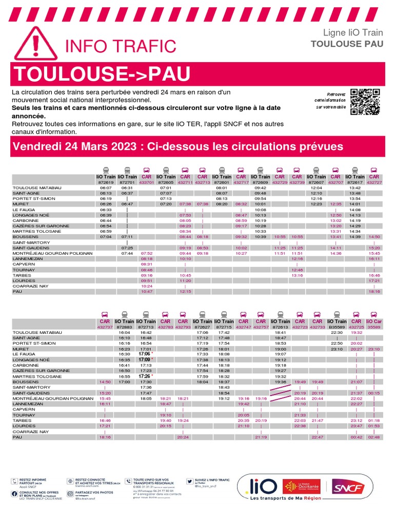 Pau Toulouse 24-03 | PDF