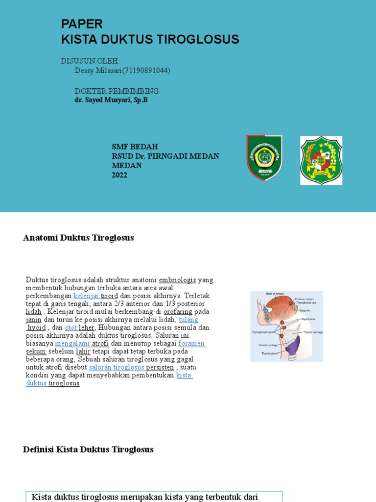 Paper Kista Duktus Tiroglosus | PDF