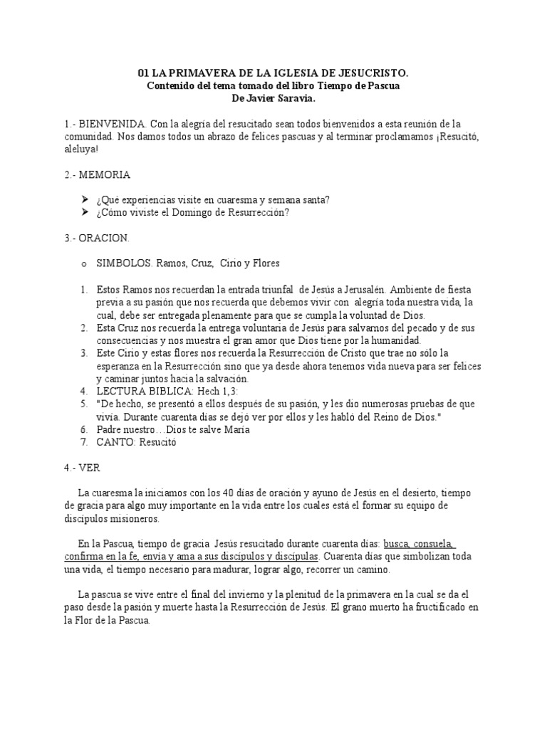 01 La Primavera de La Iglesia de Jesucristo | PDF | La resurrección de ... 01 La Primavera de La Iglesia de Jesucristo | PDF | La resurrección de ...