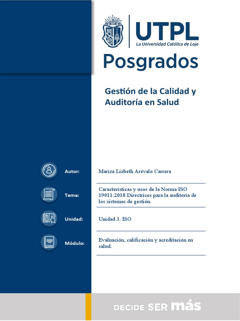 Características y Usos de La Norma ISO 19011:2018 Directrices para La ...