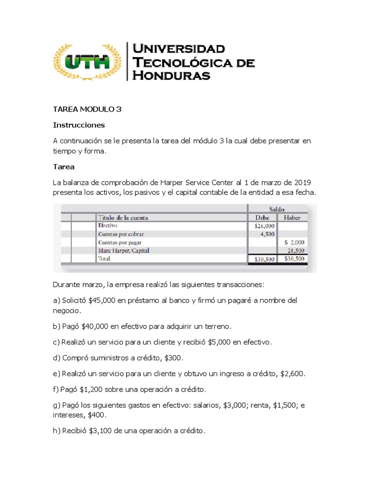 Tarea Modulo 3 Nueva | PDF | Finanzas y dinero