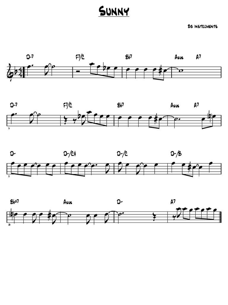 Sunny 2_Bb instruments.pdf | PDF