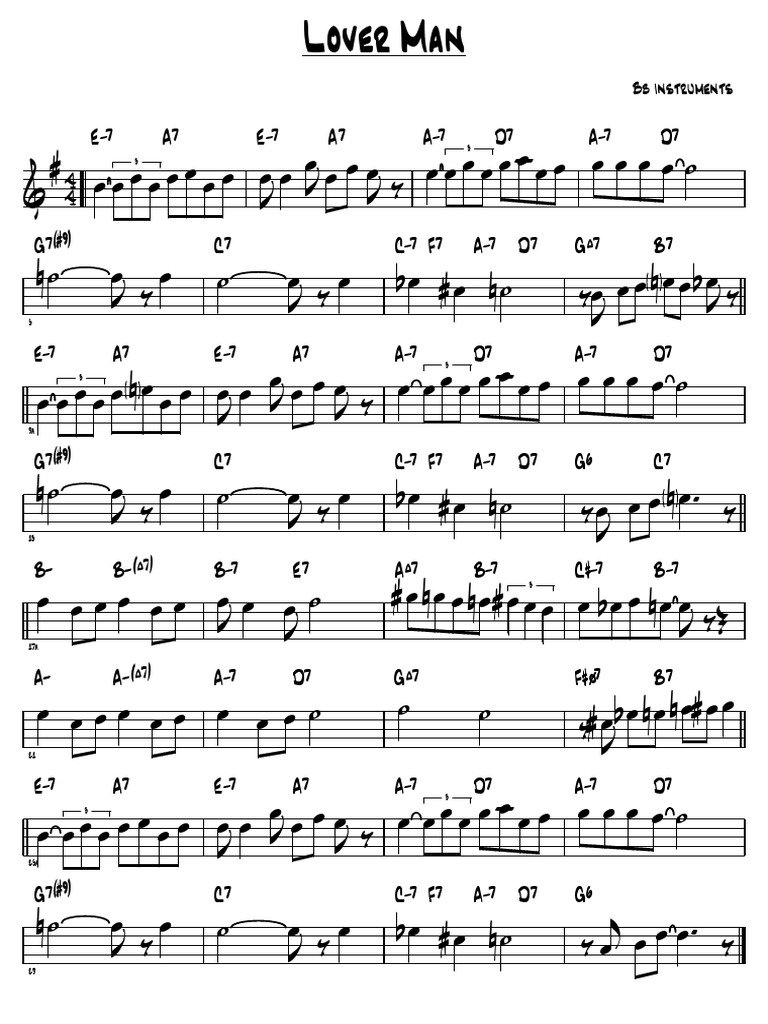 Lover Man 2 - BB Instruments | PDF