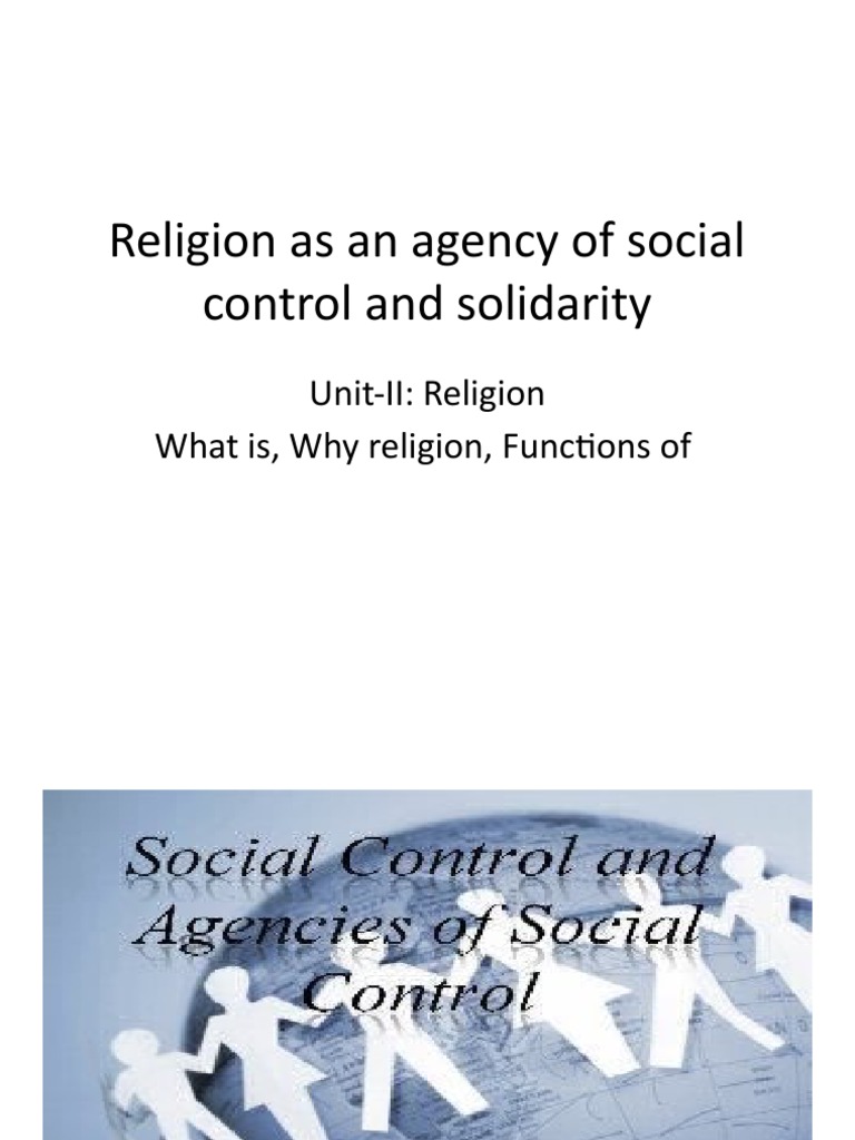 Religion as Social Control Agent | PDF | Rituals | Spirituality