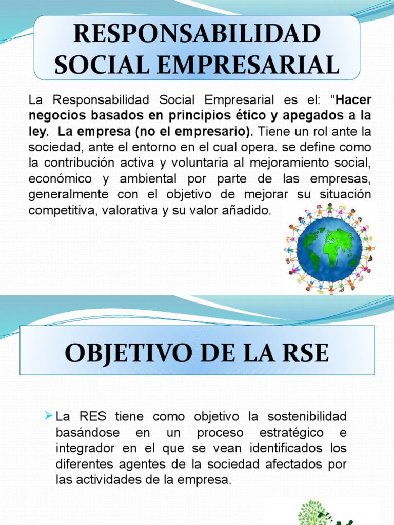 Responsabilidad Social Empresarial | PDF | Responsabilidad social corporativa | Negocios económicos