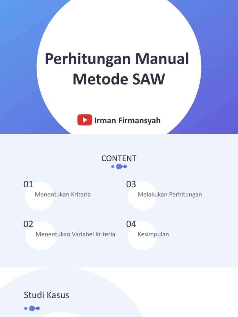 Perhitungan Manual Metode Saw | PDF