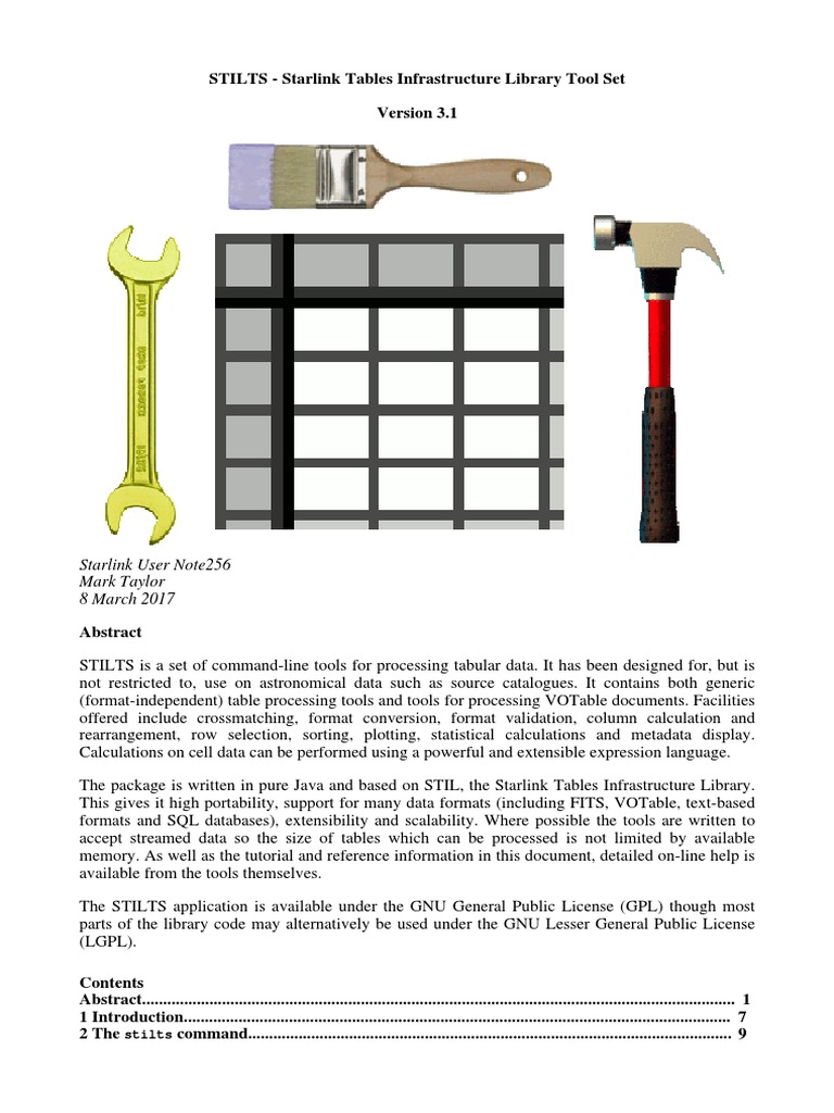 Stilts Manual Pdf Pdf Parameter Computer Programming Command Line Interface 