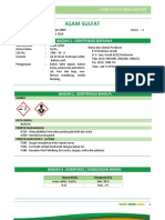 MSDS H2SO4 Asam Sulfat | PDF