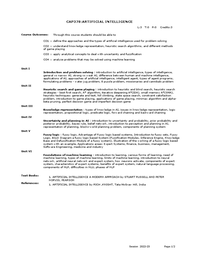 FRM Course Syllabus IPDownload | PDF | Artificial Intelligence | Intelligence (AI) & Semantics