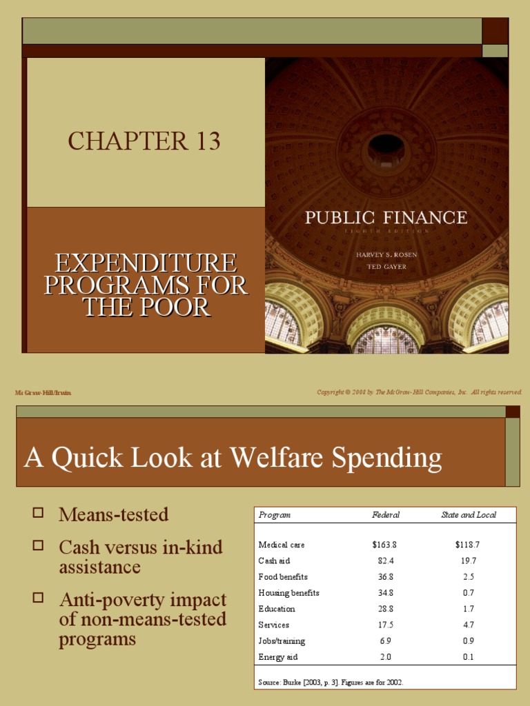 Expenditure Programs For The Poor | PDF | Welfare | Temporary ...