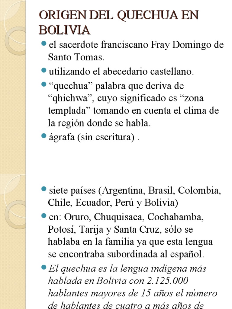Alfabeto Quechua | PDF | Familias de idiomas | Comunicación humana