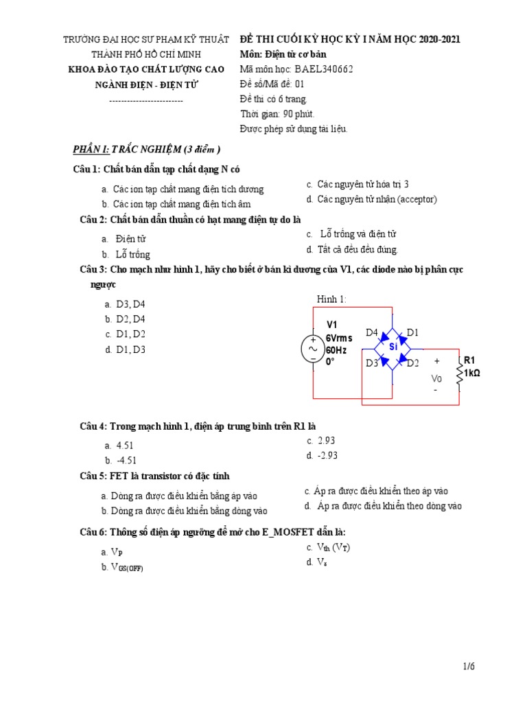 De DTCB HK1 - 2020 - 2021 | PDF