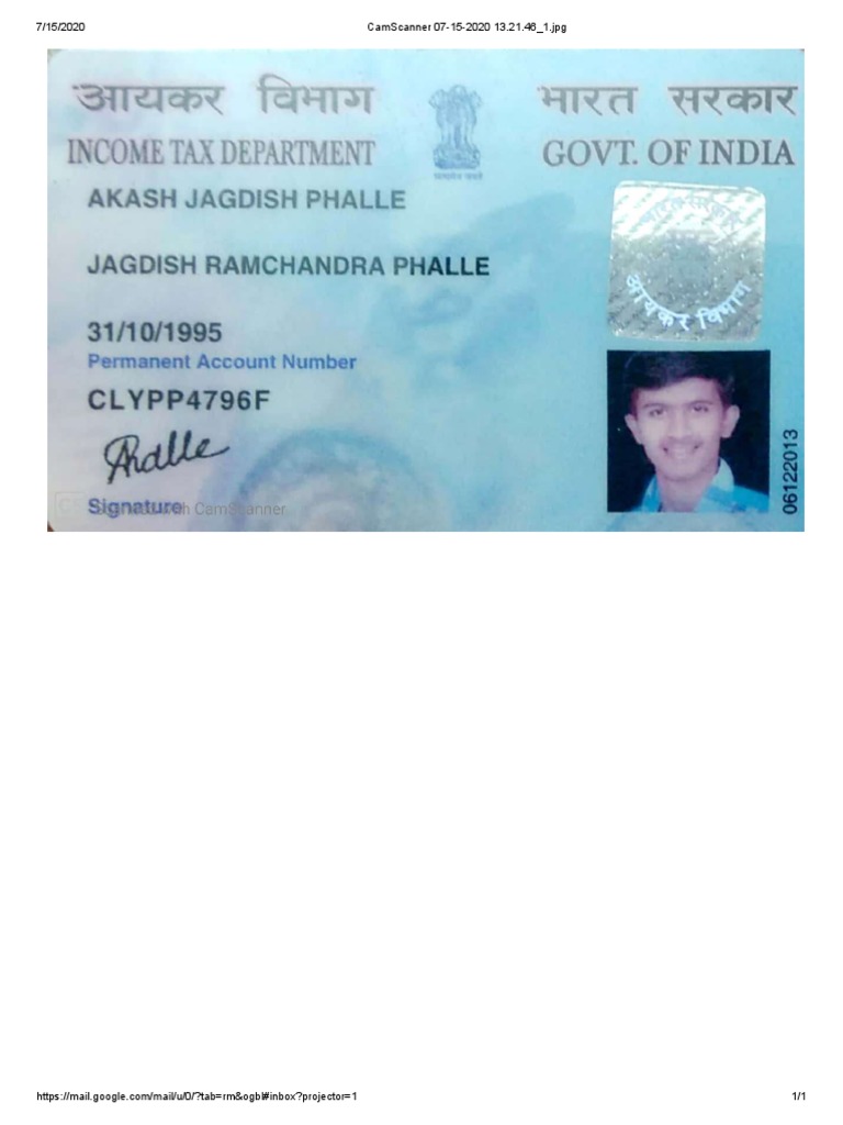 PanCard PDF | PDF