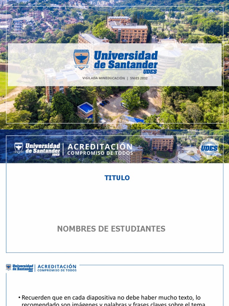 Plantilla UDES Presentaciones | PDF