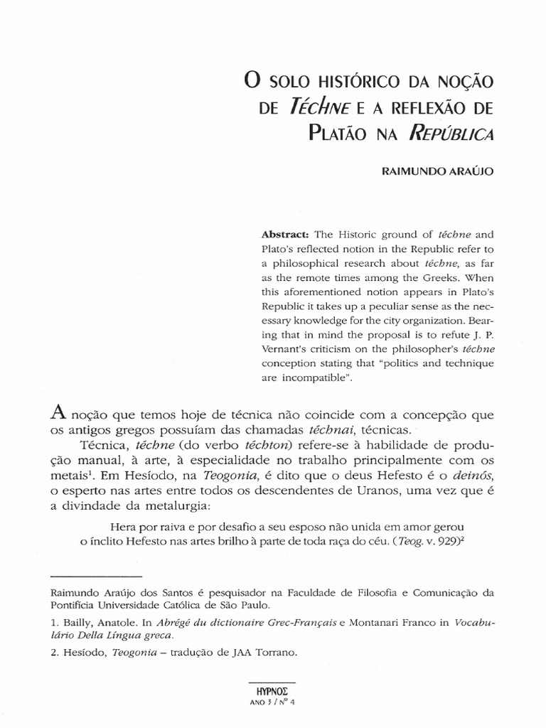 300-Texto Do Artigo-327-1-10-20150929 PDF | PDF | Platão | Conhecimento