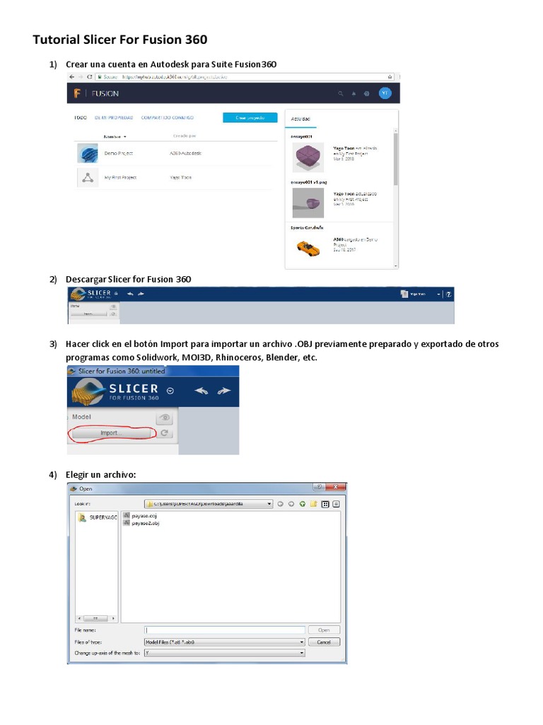 Tutorial Slicer For Fusion 360 | PDF | Impresión 3d