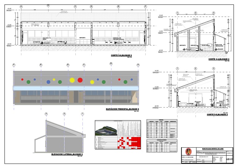 Ar-07 - Plano de Elevacion Incial - Lares - Cusco | PDF