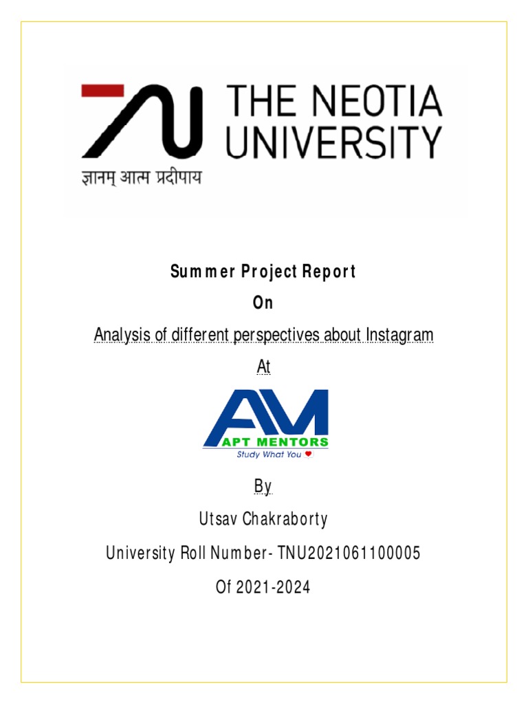 SIP Project | PDF | Social Media Marketing | Facebook