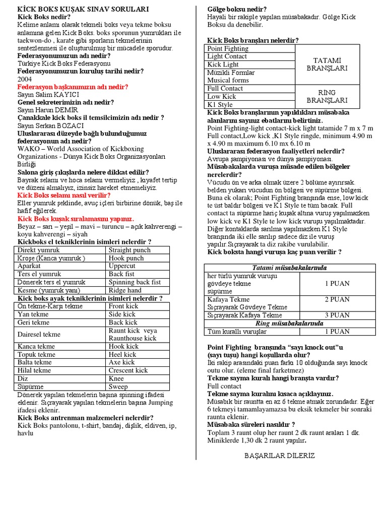 KUŞAK SINAV SORULARI-1.pdf | PDF