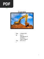 Excavator Parts and Hydraulic Diagram | PDF