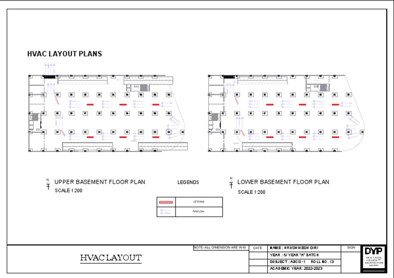 Hvac Layout | PDF | Civil Engineering | Design