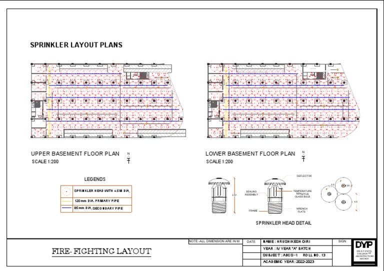 Fire Fighting Layout | PDF | Building Engineering | Civil Engineering