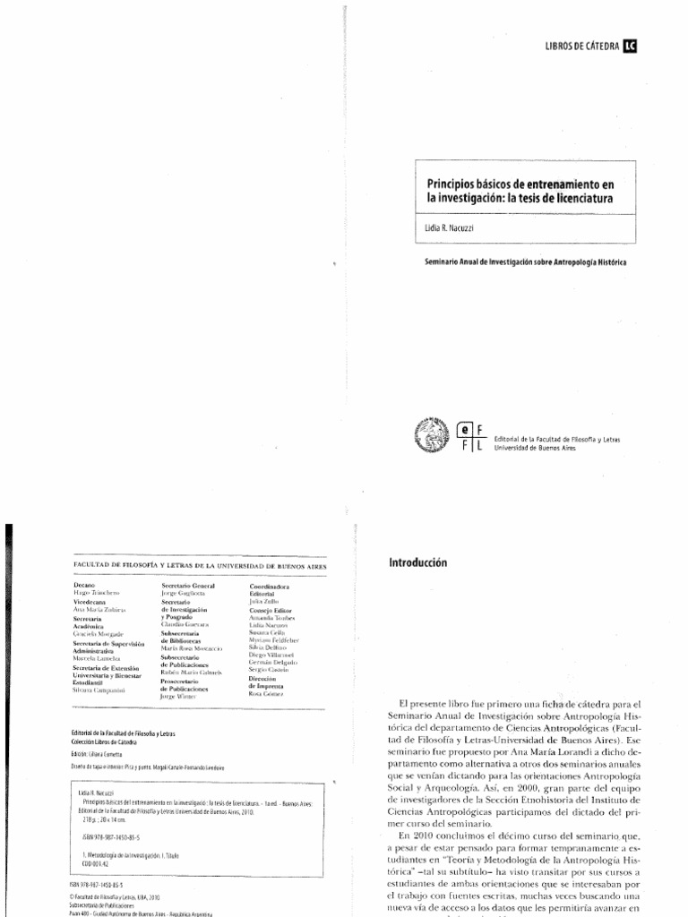 Lidia Nacuzzi - Principios Basicos 7 | PDF