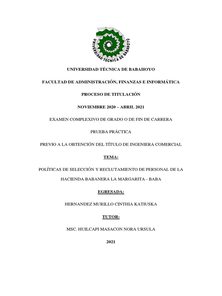 E-UTB-FAFI-ING.COM-000570.pdf | PDF | Reclutamiento | Gestión de ...