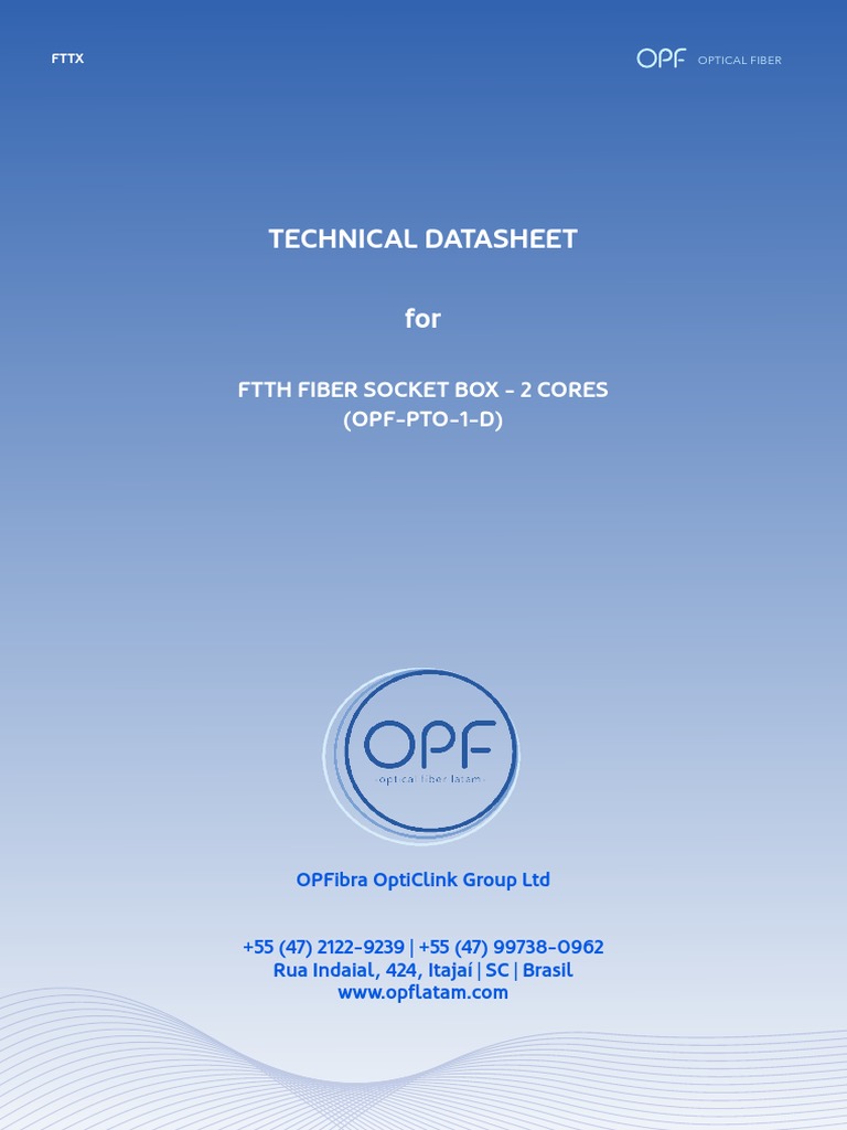 Opf Pto 1 D | PDF | Optical Fiber | Telecommunications Infrastructure