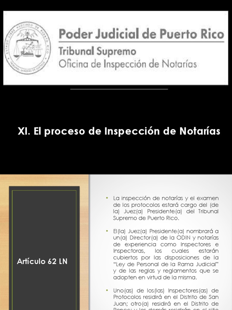 XI. Proces de Inspeccion de Notarias PDF | PDF | Judicaturas | Gobierno