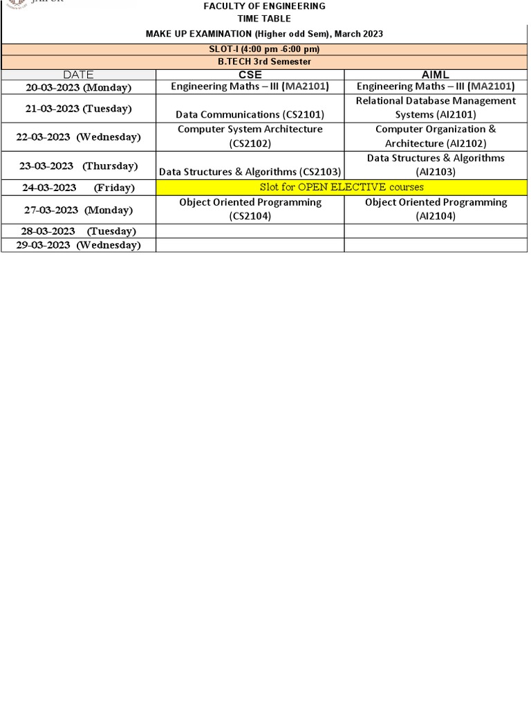 Iii Sem Cse And Aiml Pdf 