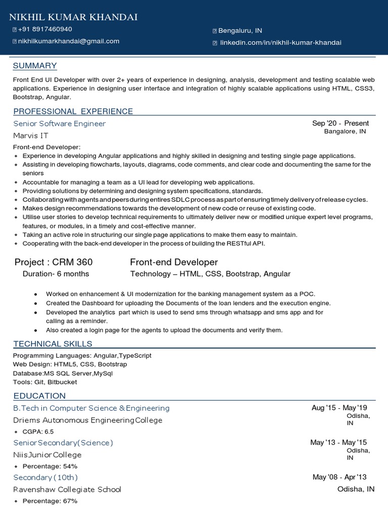 Nikhil CV Updated PDF | PDF | Application Software | World Wide Web