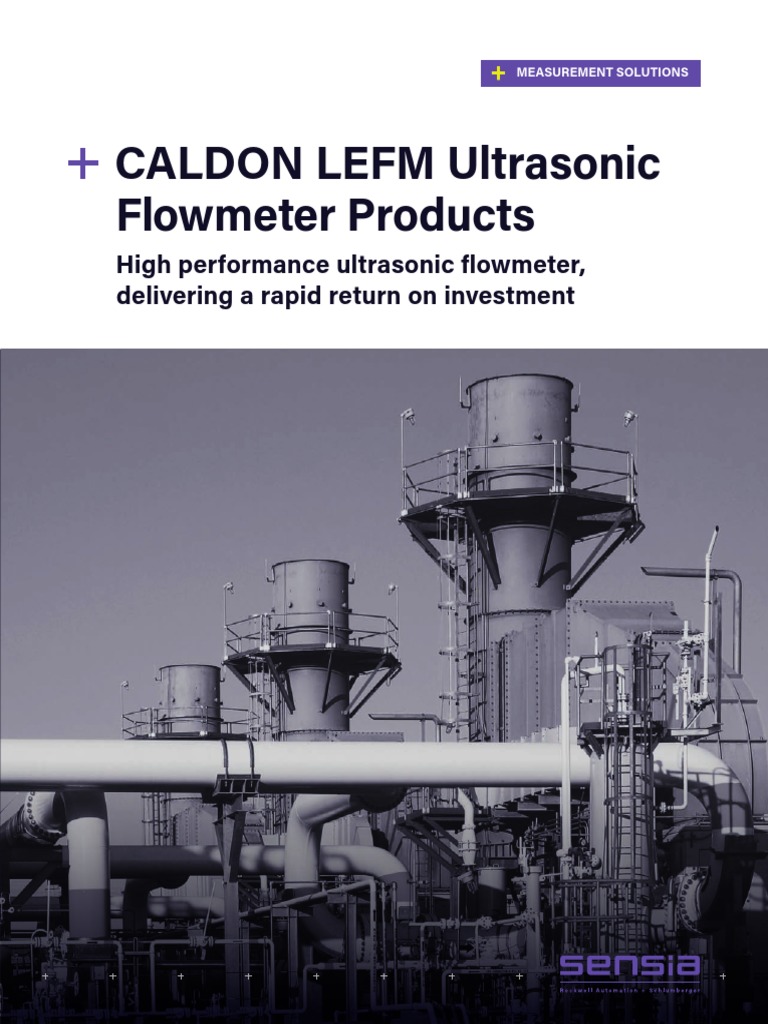 CALDON LEFM Ultrasonic Flowmeter Products Brochure | PDF | Flow Measurement | Petroleum