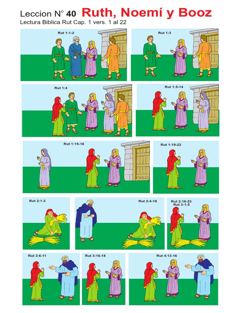 95 Ruth, Noemi y Booz | PDF | Noemí (figura bíblica) | Gente de Belén