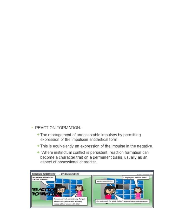 Reaction Formation | PDF