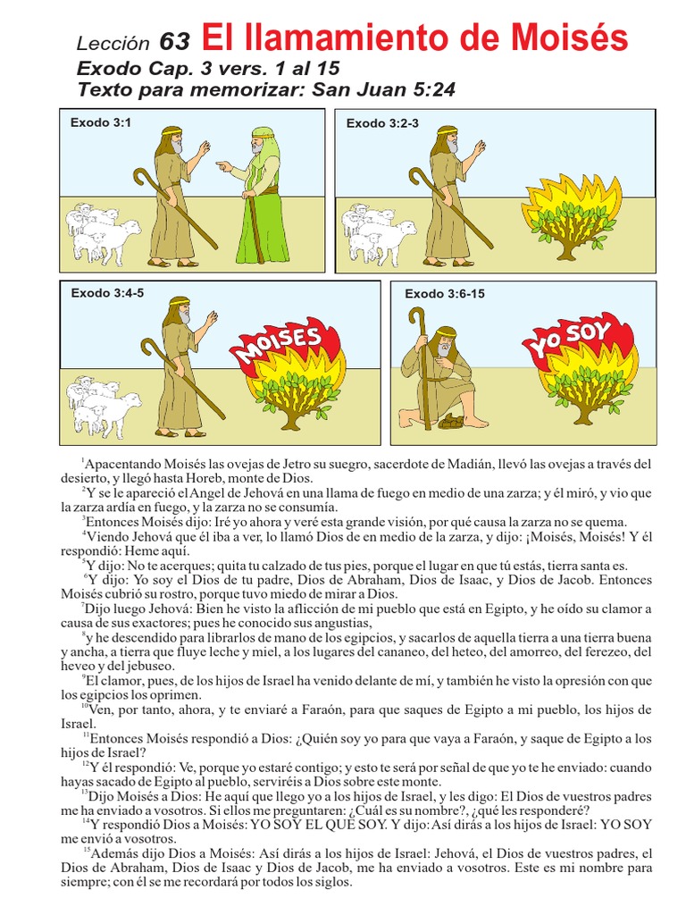 63 Llamamiento de Moises | PDF | Moisés | Libro del éxodo