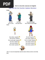 Describing People: Physical Appearance Guide | PDF | Hair | Blond