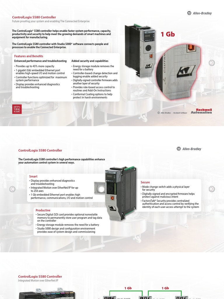 Allen Bradley 1756 L81e Catalog Page | PDF | Computer Security | Security