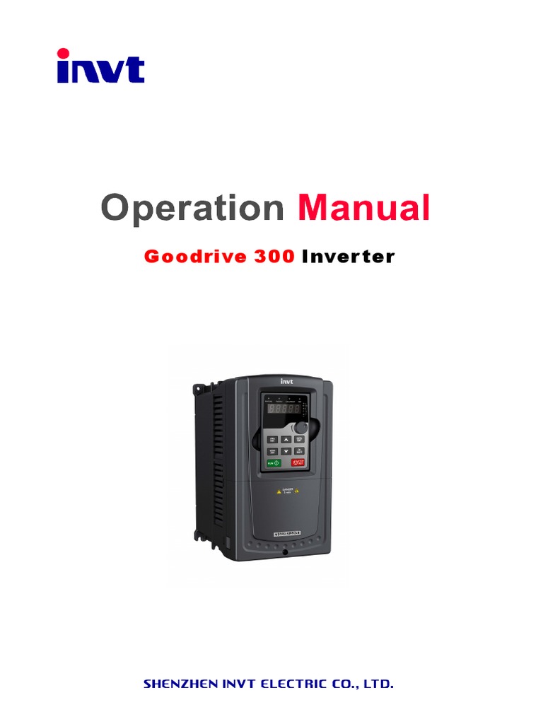 GD300 Manual PDF | PDF | Power Supply | Power Inverter
