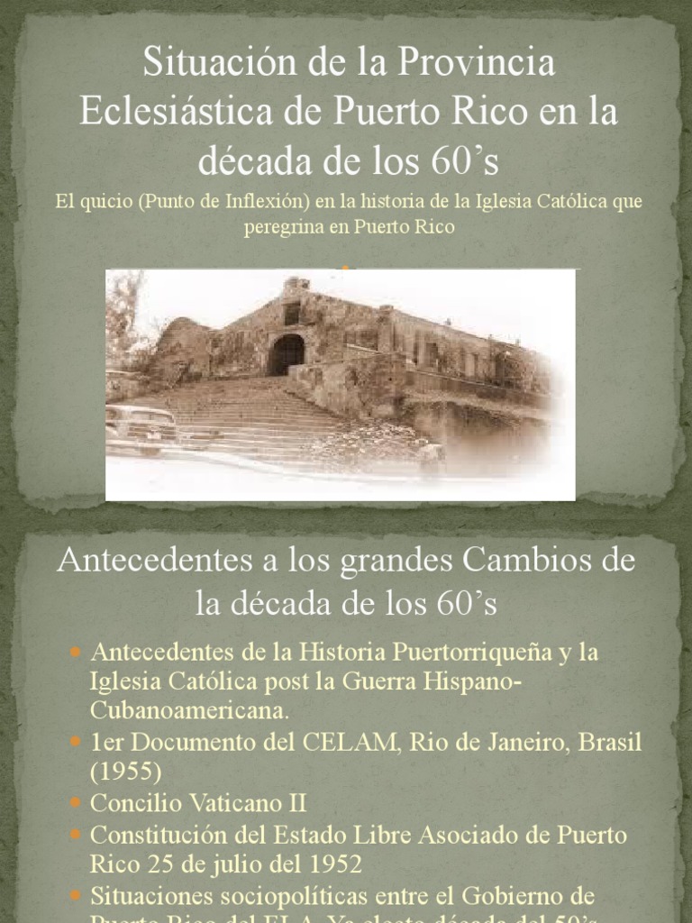 Situación de La Provincia Eclesiástica de Puerto Rico | PDF | Iglesia ...
