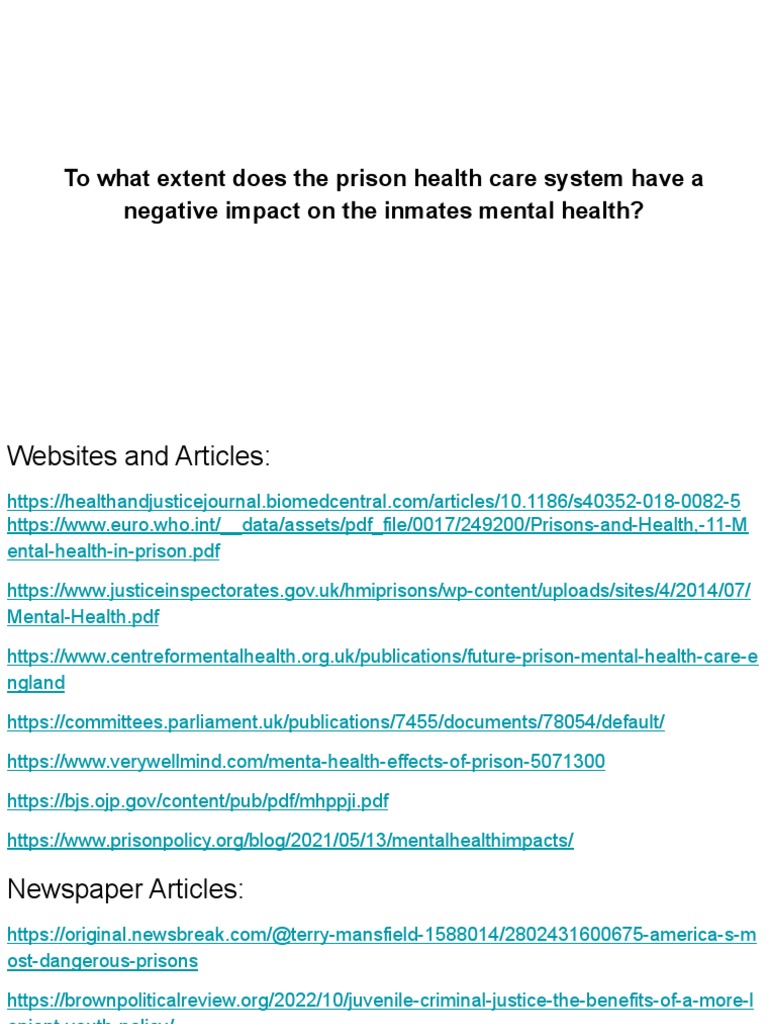 EPQ Research | PDF | Wellness | Science & Mathematics