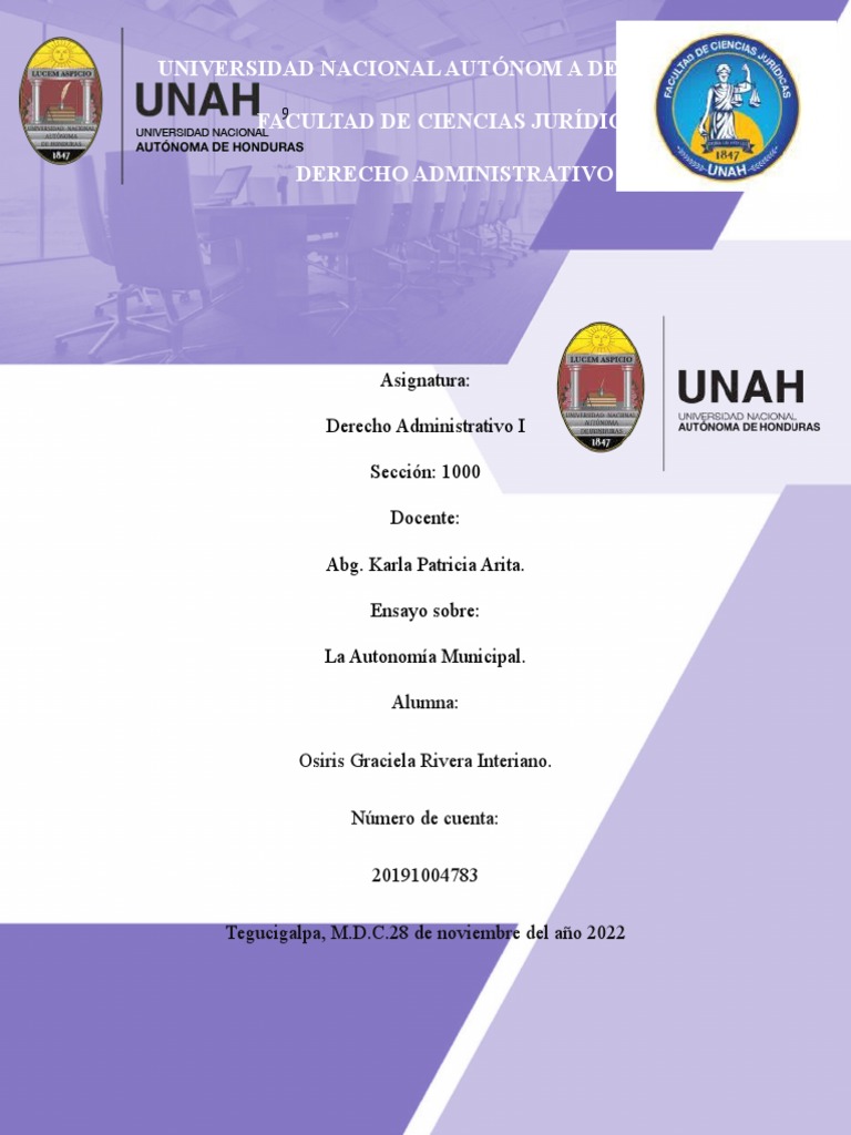 Ensayo de La Autonomia Municipal, Osiris Rivera | PDF | Alcalde ...