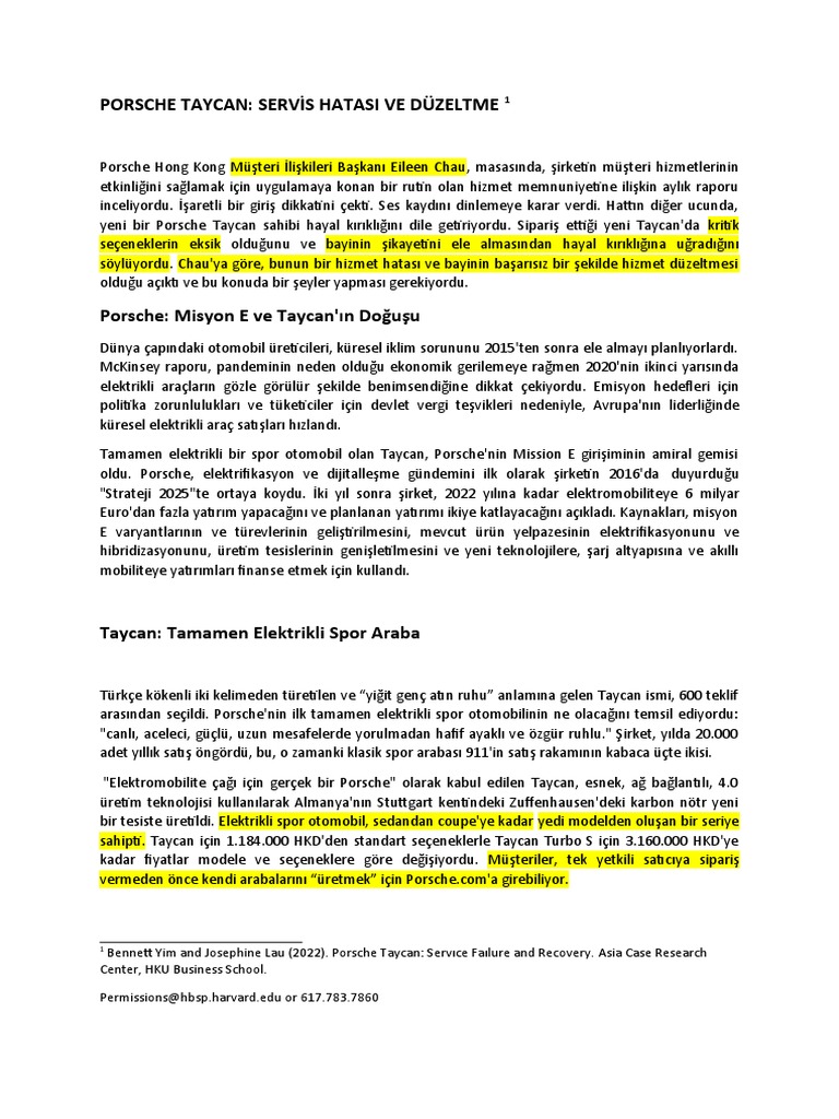 CASE Study Porche | PDF