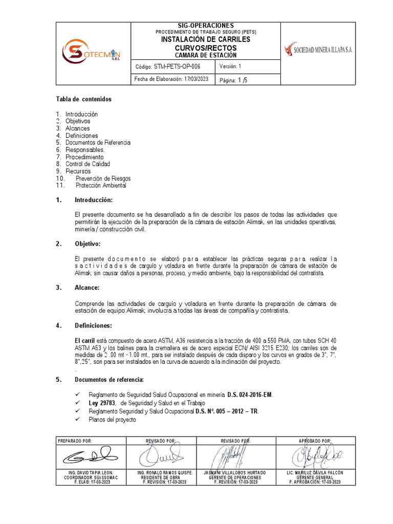 Smt-Pets-Op-006 Instalación de Carriles Curvos-Rectos | Descargar ...