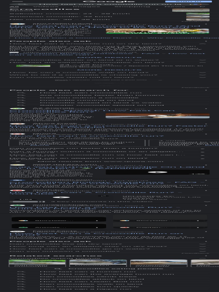 How Fast Can A Crocodile Run On Land - Googl Search | PDF | Crocodile ...