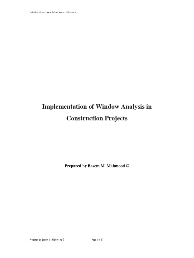 Window Analysis | PDF | Simulation