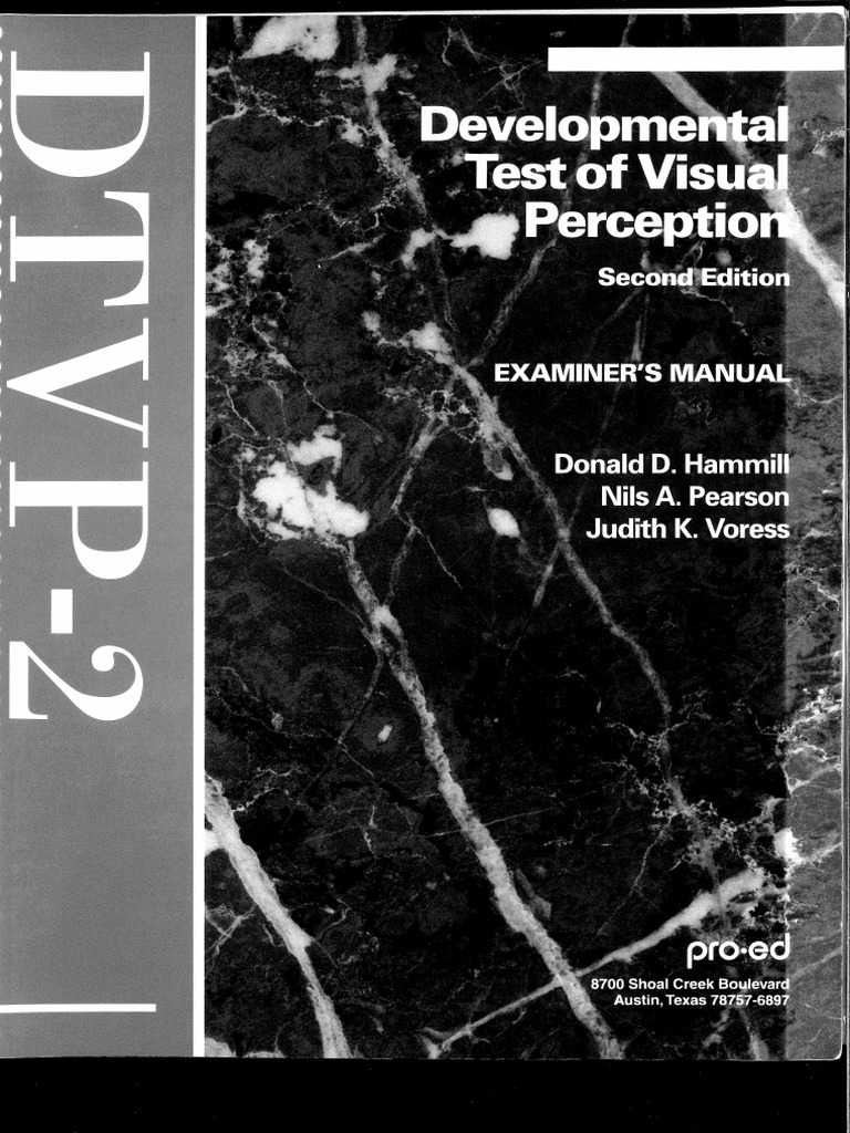 DTVP-2 - Examiner's Manual PDF | PDF