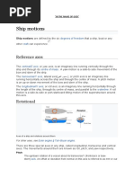 Six Degrees of Ship Motion Explained | PDF | Ships | Flight Dynamics ...