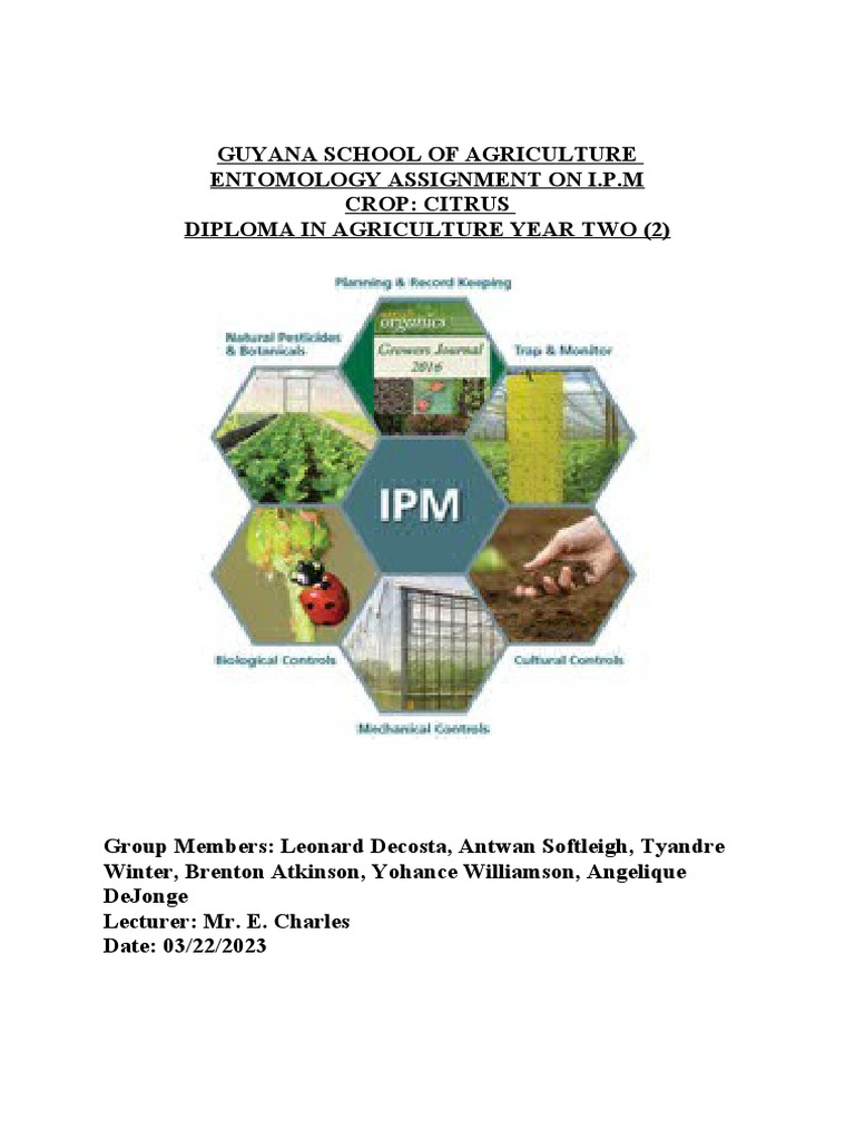 IPM Citrus Pests | PDF | Insects | Pest (Organism)
